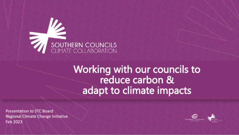 STC Board Regional Climate Change – STCA